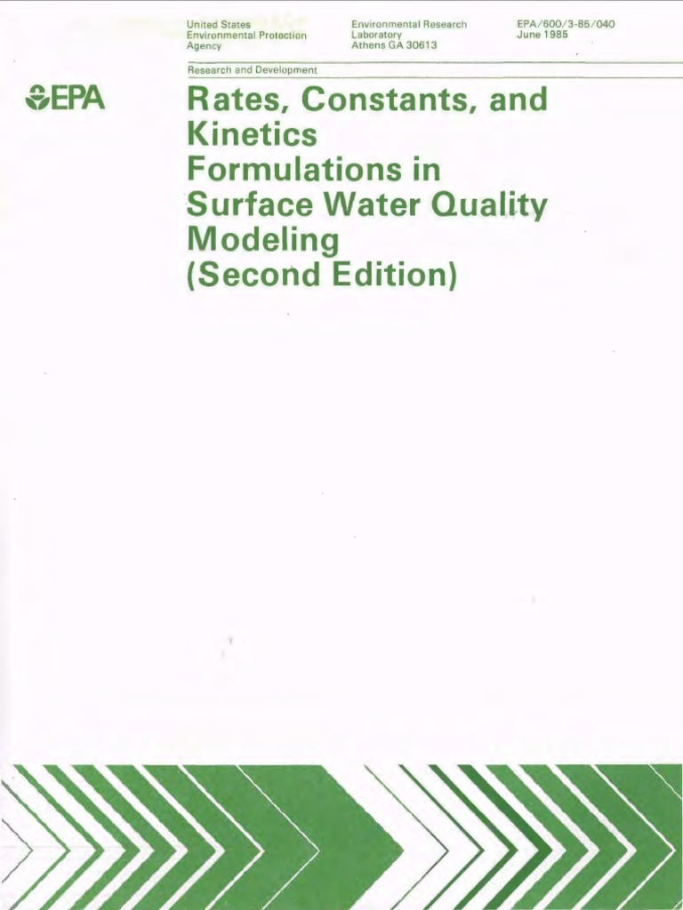 Rates, Constants, AndKinetics EPA | PDF | Mathematical Model ...