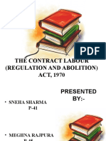 CLRA Act 1970 Overview and Provisions | PDF | License | Employment