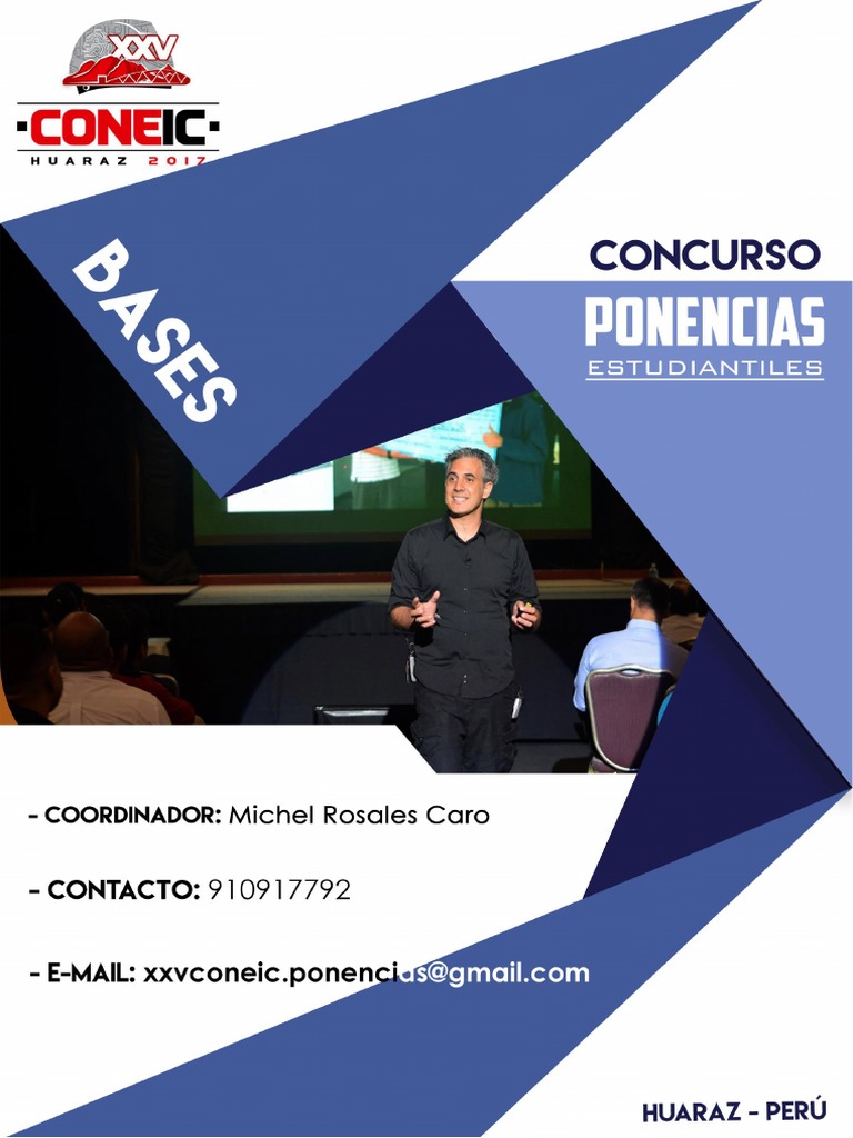 Bases Ponencias Coneic 2017 PDF | PDF | Ingeniería | Ingeniero civil