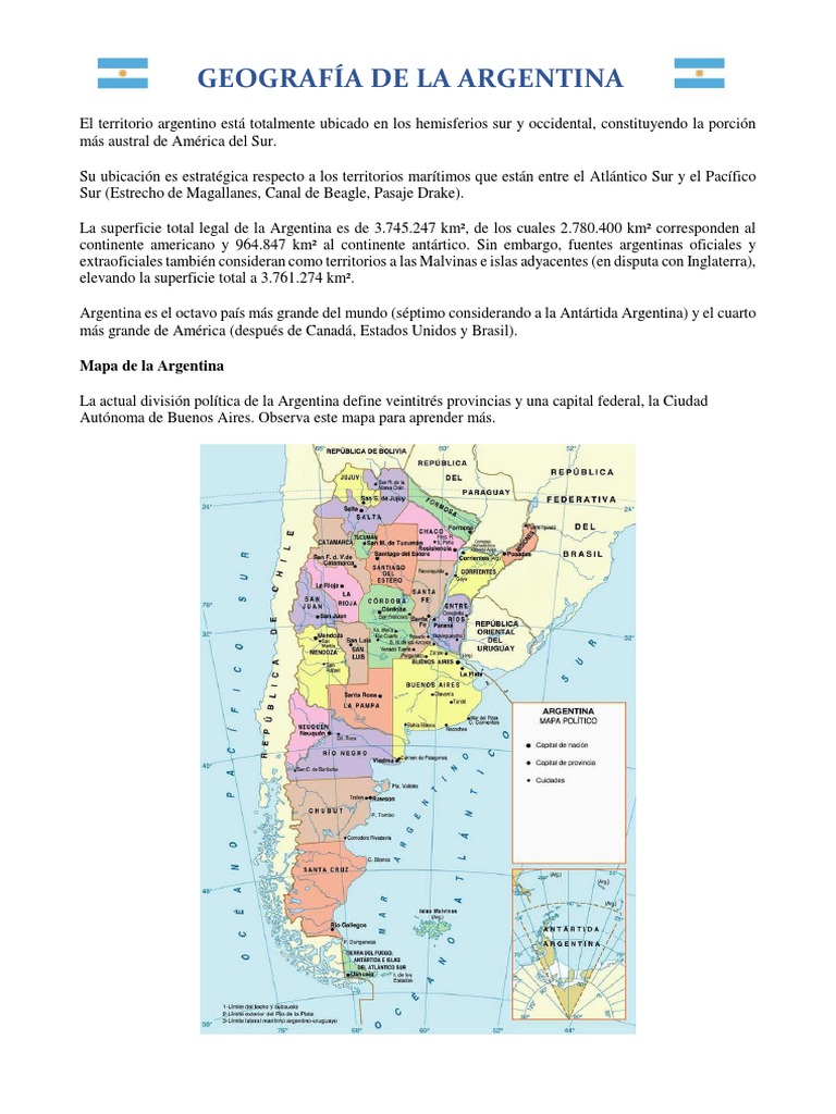 Geografía de La Argentina | PDF | Argentina | Américas