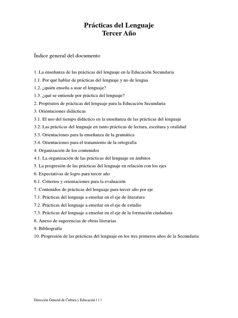 Prácticas Del Lenguaje - 3 | PDF | Maestros | Comunicación