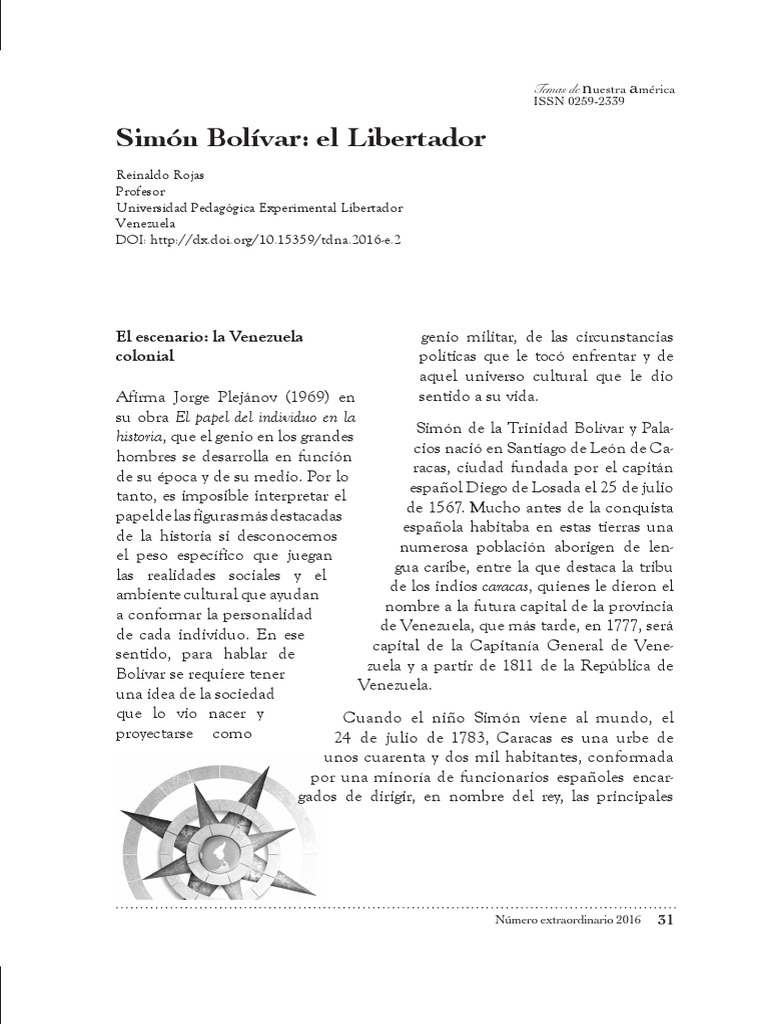 Simon Bolivar El Libertador | PDF | Venezuela | Colombia