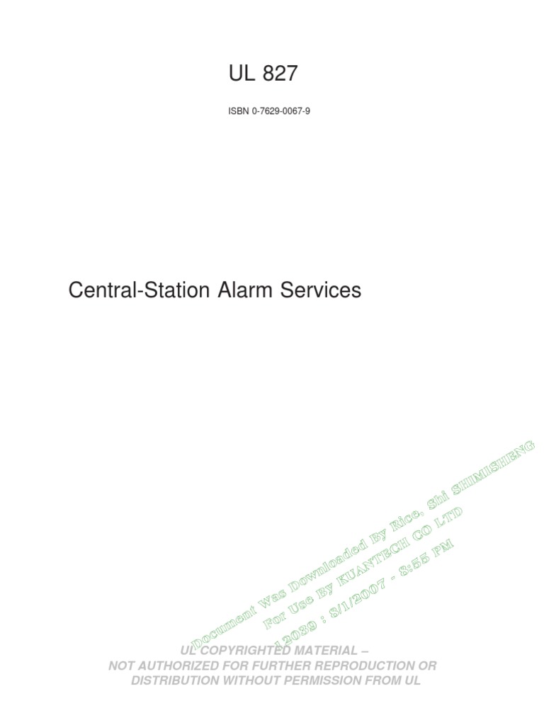 Central Station Alarm Services | PDF | Markup Language | Computing