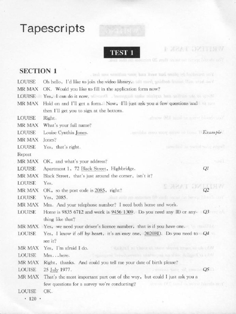 SCRIPTS - Cambridge Ielts 2 PDF | PDF