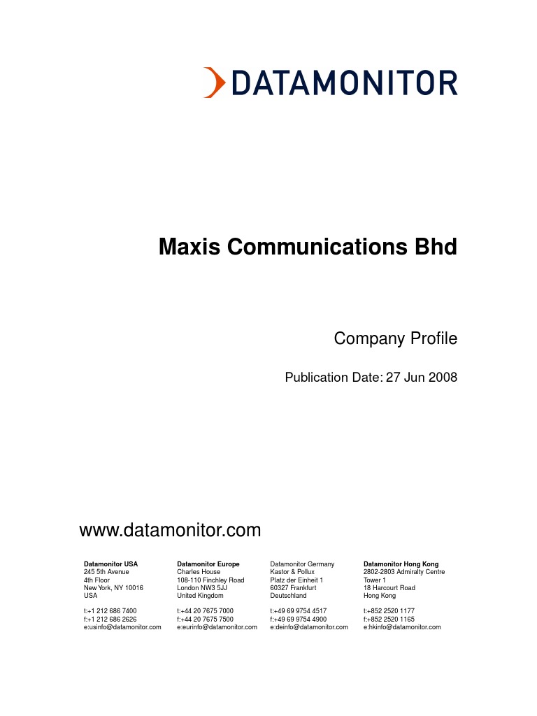 Swot Pdf Internet Access Telecommunication