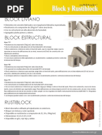 Tipos de Block de Concreto | PDF