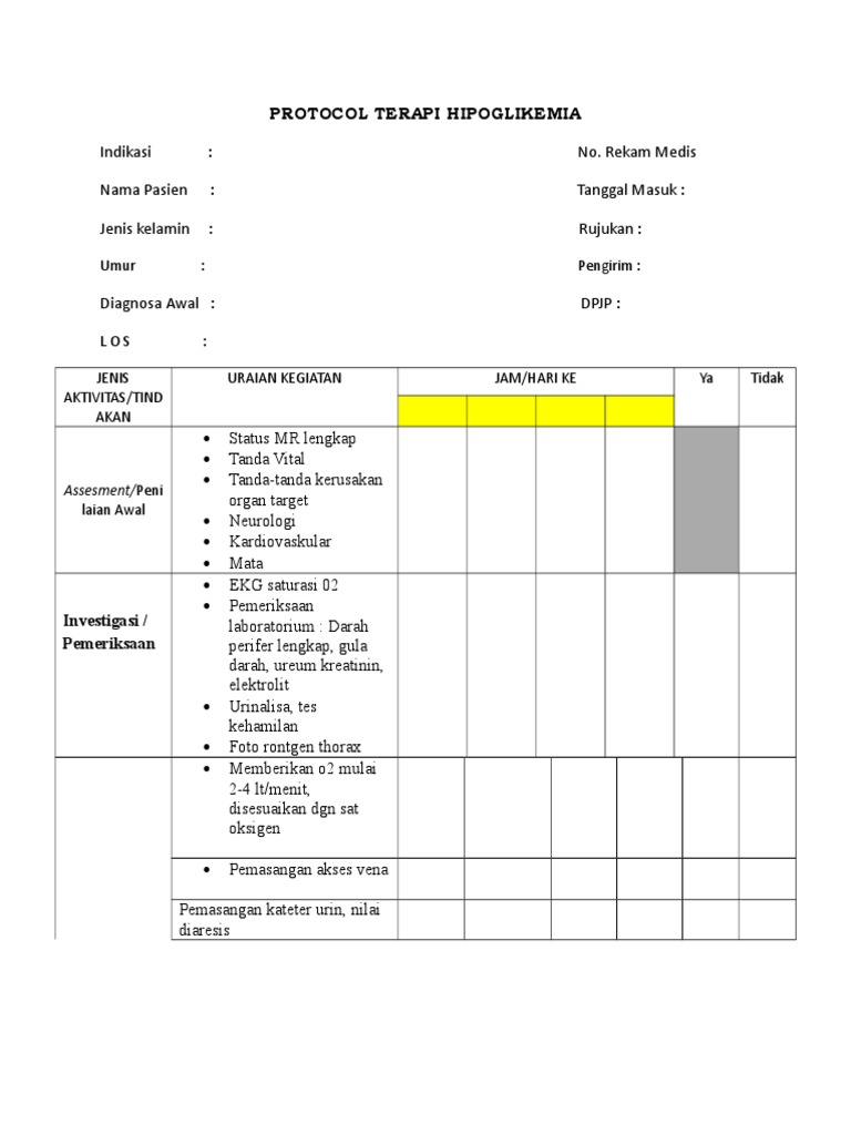 Protokol Terapi Hipoglikemia | PDF | Pengembangan Diri | Kesehatan Holistik