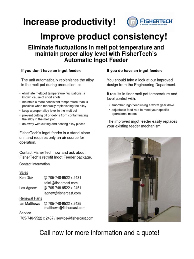 Automatic Ingot Feeder | PDF