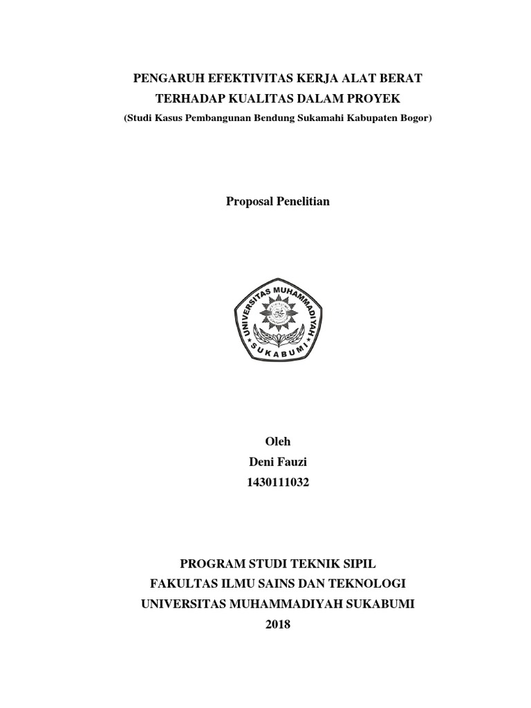 Proposal Penelitian Fix Deni | PDF | Sains & Matematika