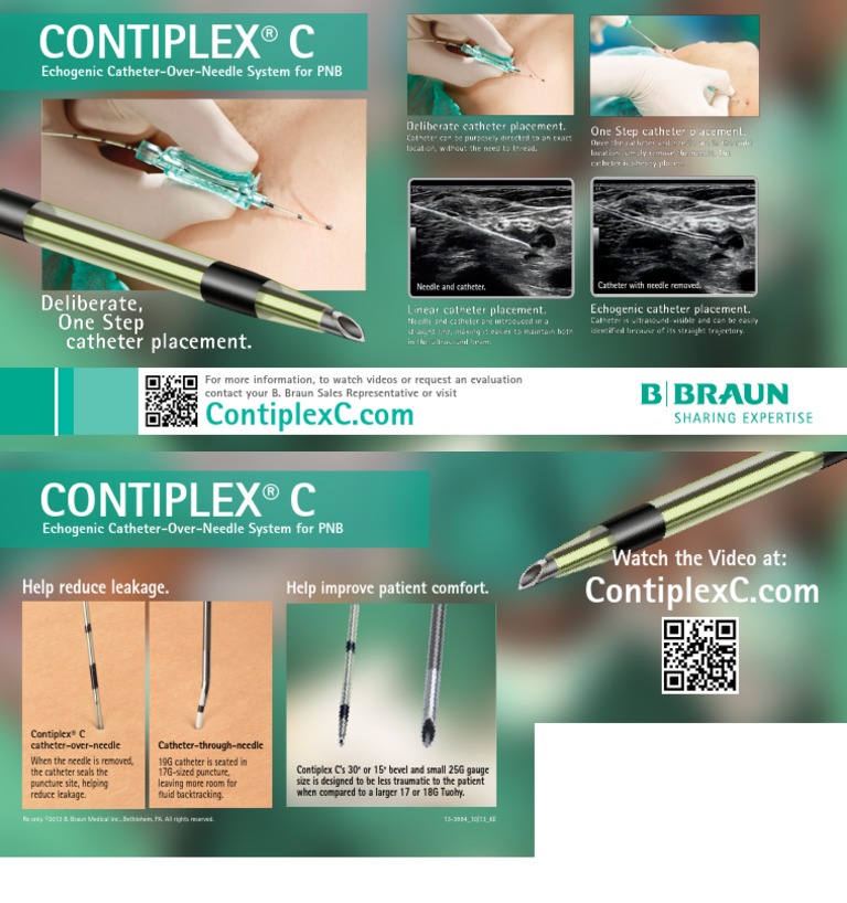 Echogenic Catheter-Over-Needle System For PNB | PDF