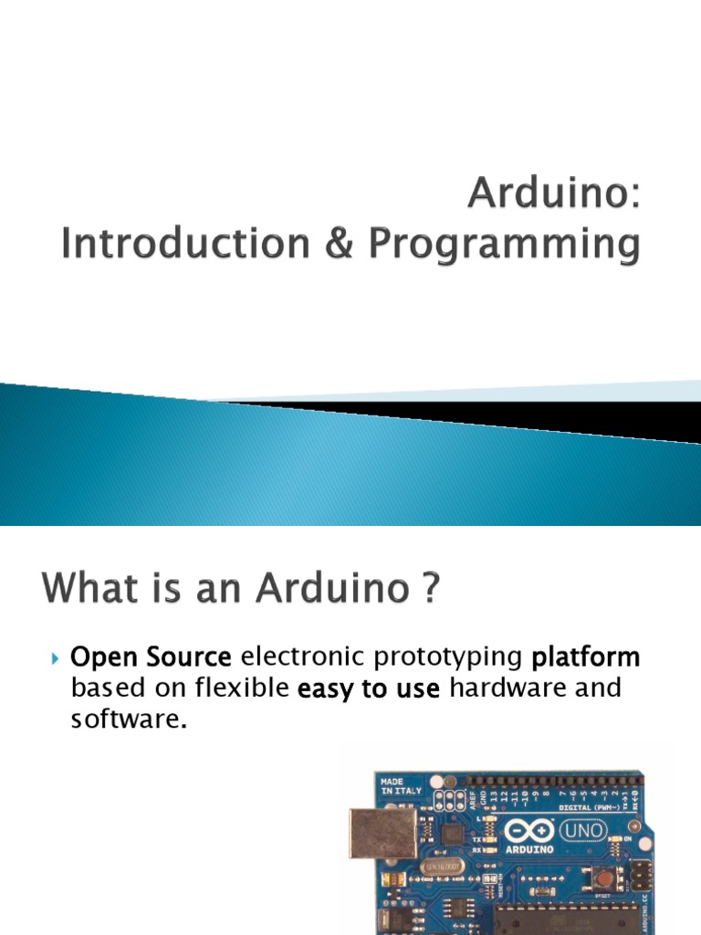 Arduino Lecture Pdf Arduino Electromagnetism