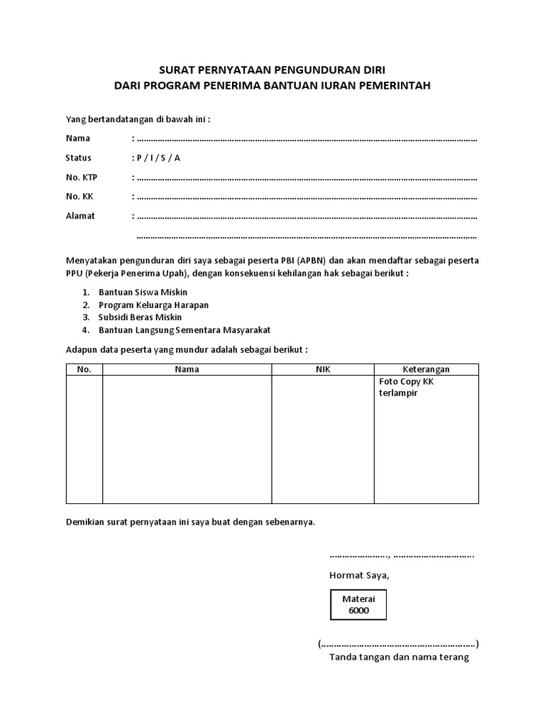 Form Pbi Apbn-Jamkesmas New | PDF