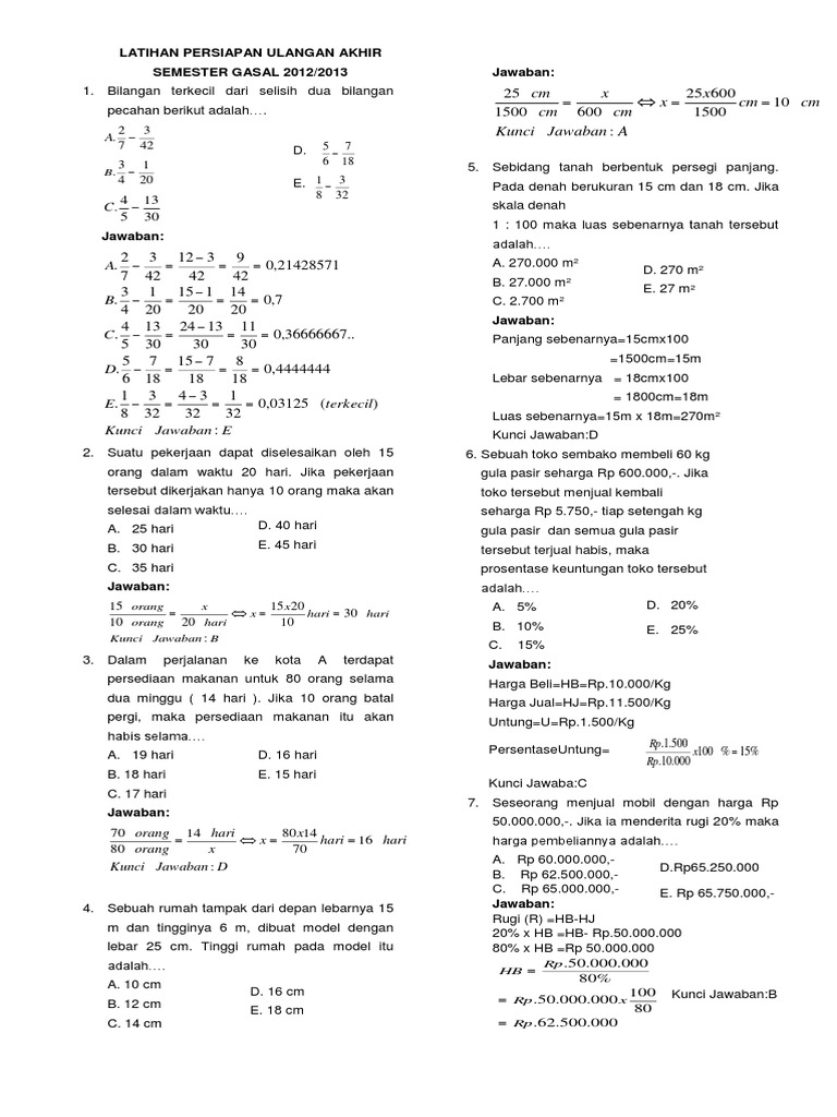 LBR Soal MTK X-Latuas N JWB | PDF | Metode & Bahan Ajar