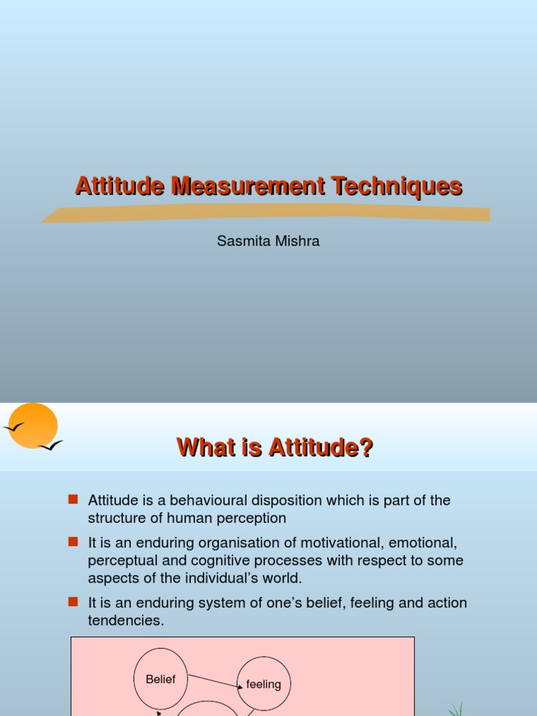 Attitude Measurement Techniques | PDF | Level Of Measurement | Attitude ...