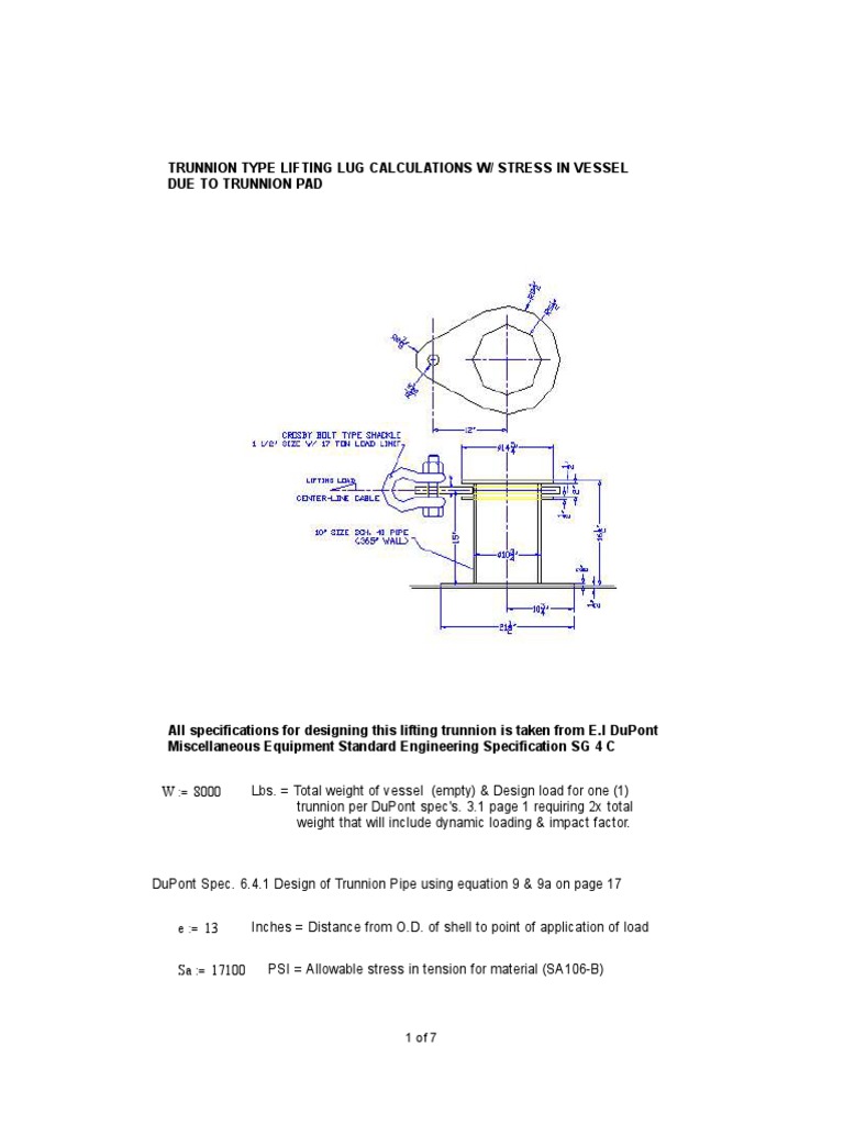 Trunnion Calculation PDF | PDF | Latin Script