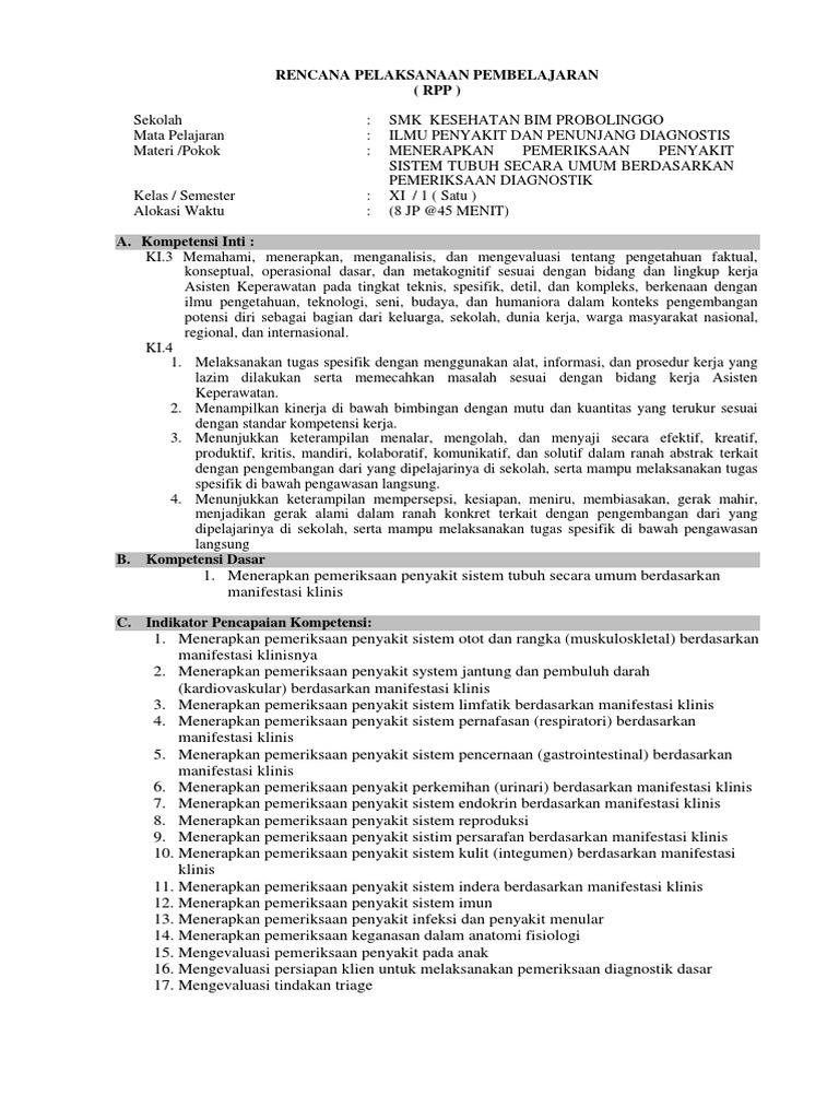 RPP IPPD Selesai | PDF