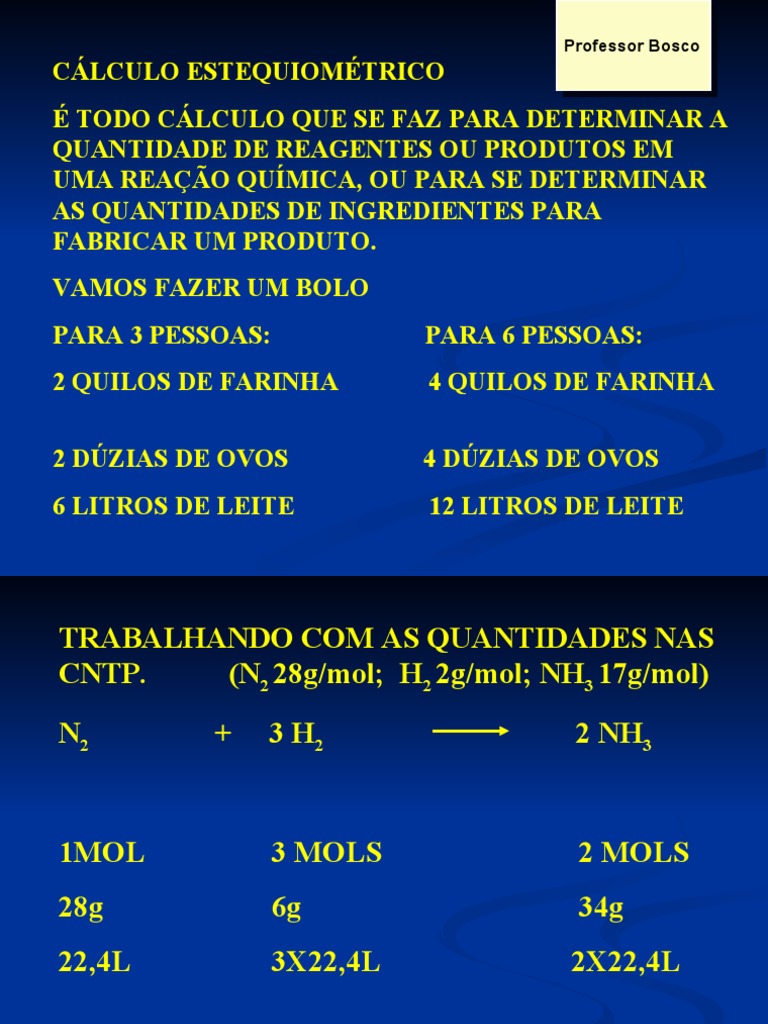 Cálculo Estequiométrico Simplificado | PDF