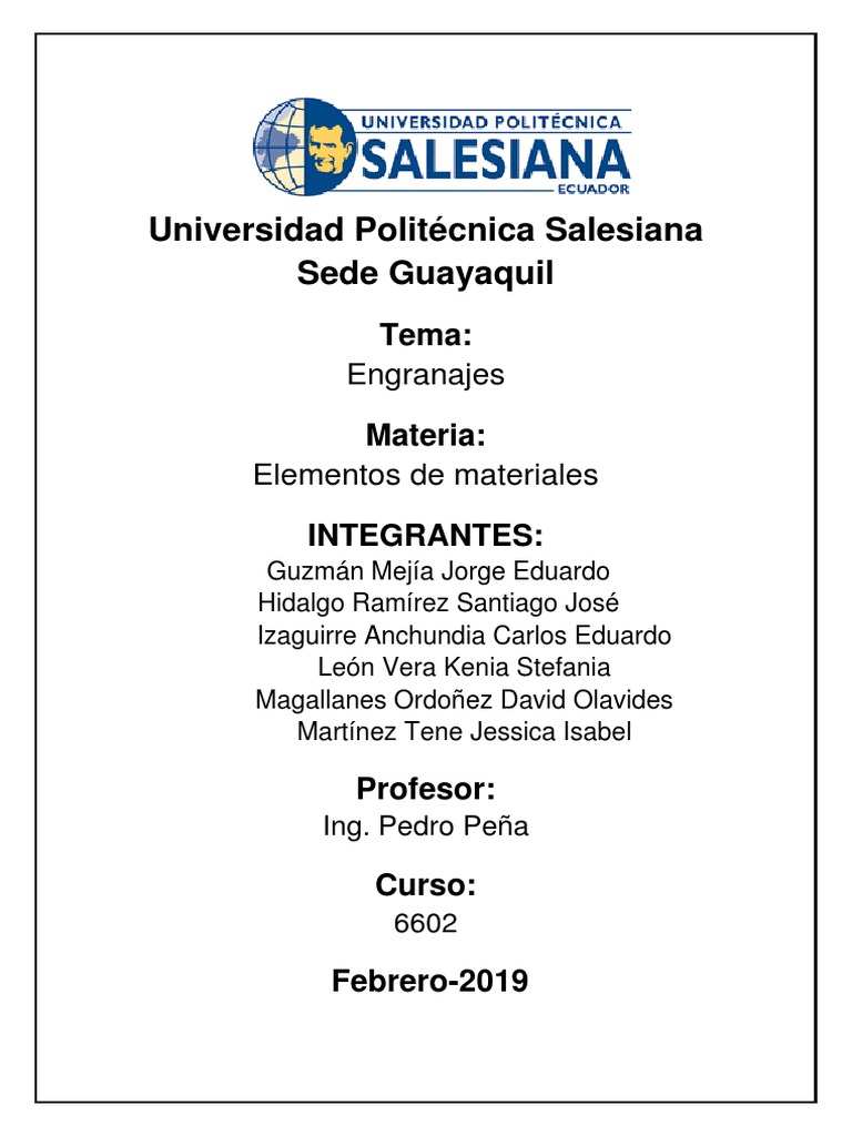 Proyecto Final Elementos | PDF | Engranaje | Máquinas