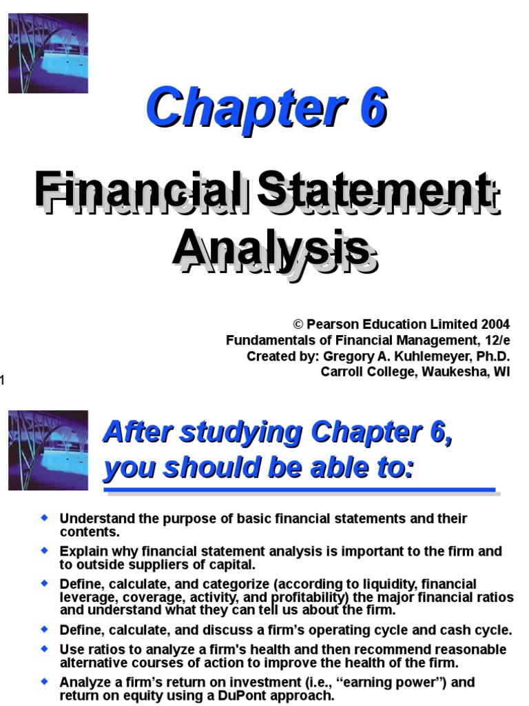 Chapter-06 - Financial Statement Analysis | PDF | Revenue | Equity ...