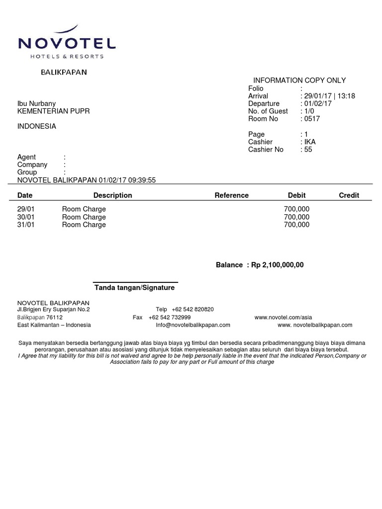 Bill Novotel | PDF | Service Industries | Accounting