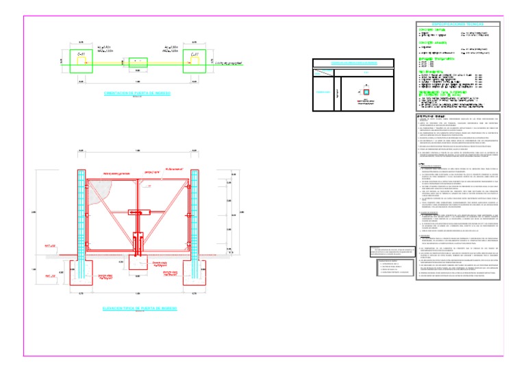 Cerco Perimetrico Reservorio Elevado - Estructura-ES-01 | PDF ...