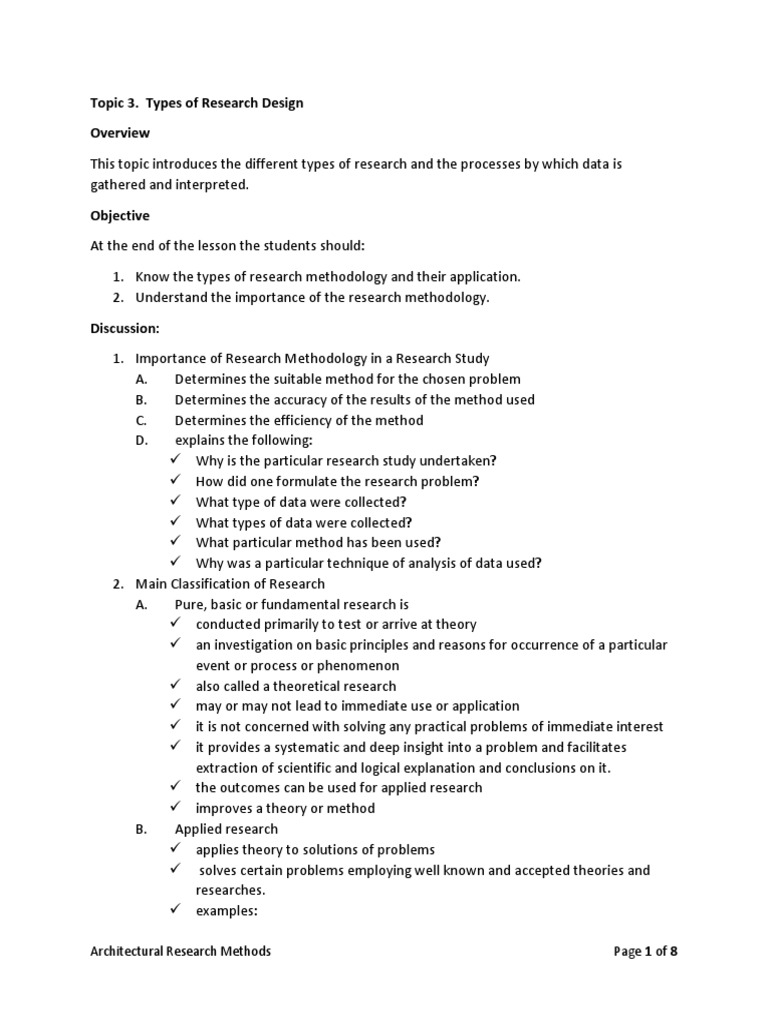 Architectural Research Methods of | PDF | Scientific Method | Theory