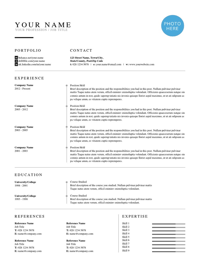 Free Clean CV | PDF