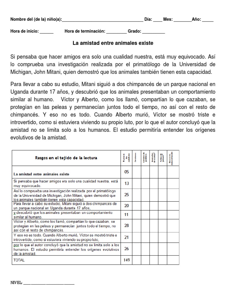 La Amistad Entre Animales Existe Pdf Science Conceptos Psicologicos