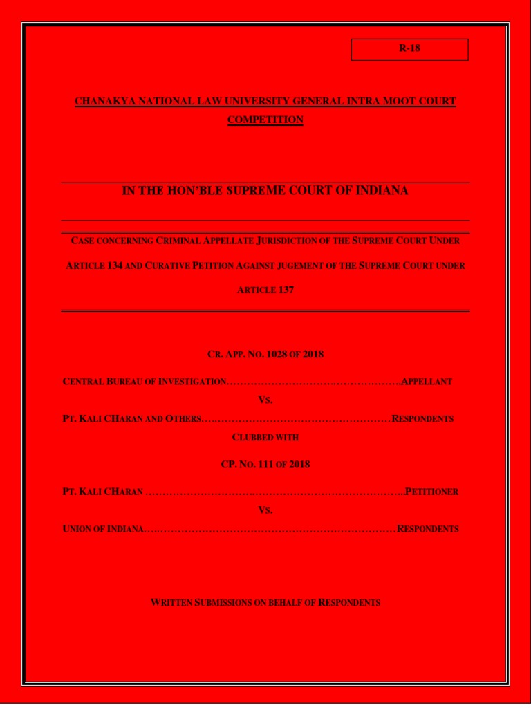 Memo Gen Intra 2019 | PDF | Mens Rea | Government Information