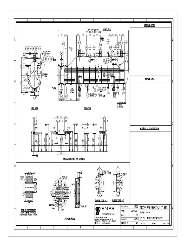 Heat Exchanger Drawing Format | PDF