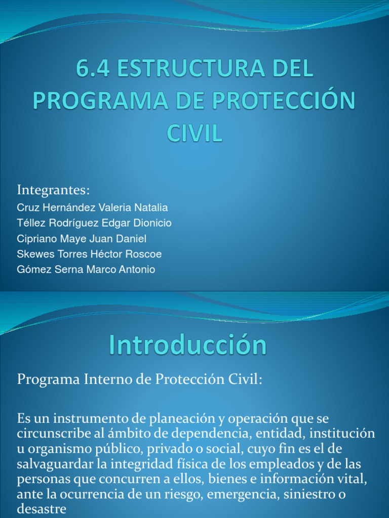 6.4 Estructura Del Programa de Proteccion Civil | PDF | Defensa Civil | México
