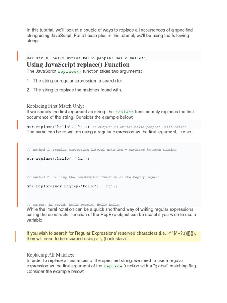 In This Tutorial | PDF | Regular Expression | Java Script