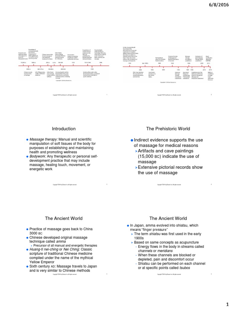 Massage Past Present Future History | PDF | Massage | Physical Therapy