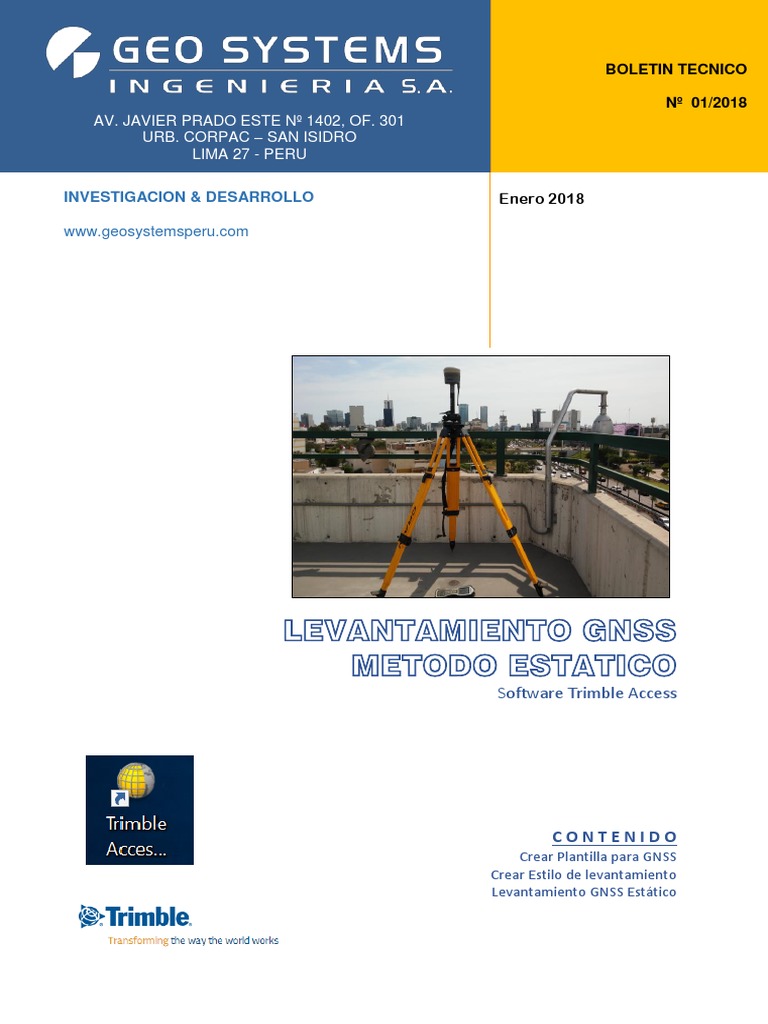 Levantamiento GNSS Estático en Mapit | PDF | Informática y tecnología ...