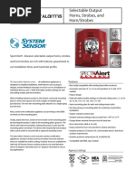P2RK Outdoor Sounder Strobe Data Sheet | PDF | Rectifier | Electrical Components