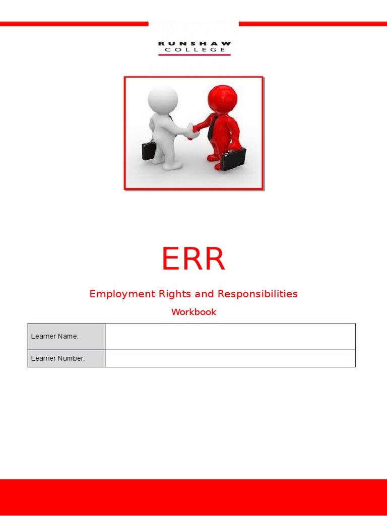 IT Academy ERR Workbook | PDF | Discrimination | Employment