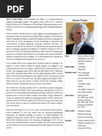 Steven Pinker's Language Instinct Theory | PDF | Instinct | Semiotics