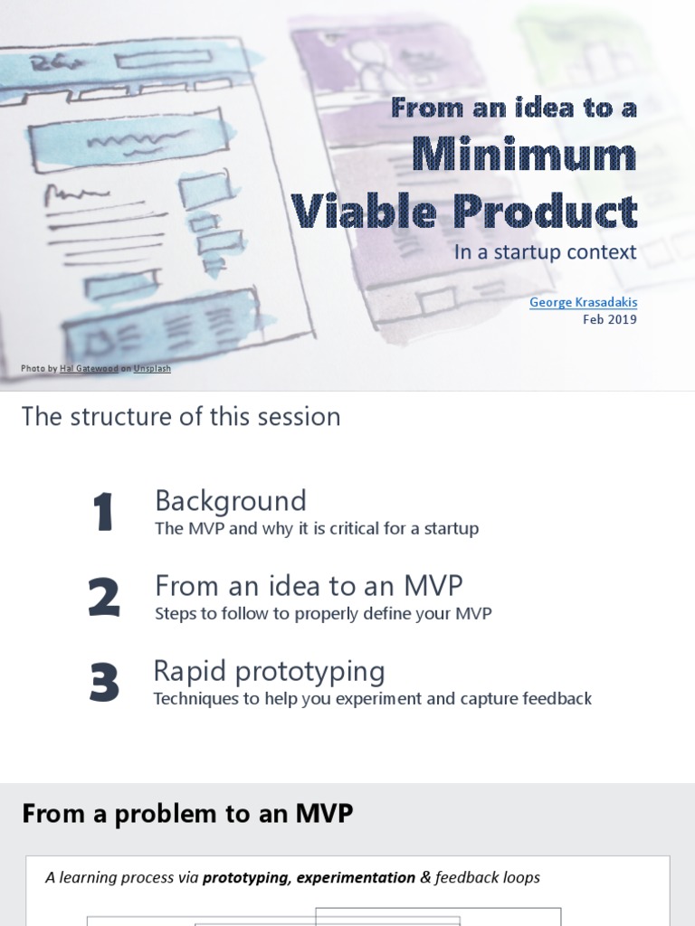 From An Idea To A Minimum Viable Product | PDF | Prototype | Startup ...