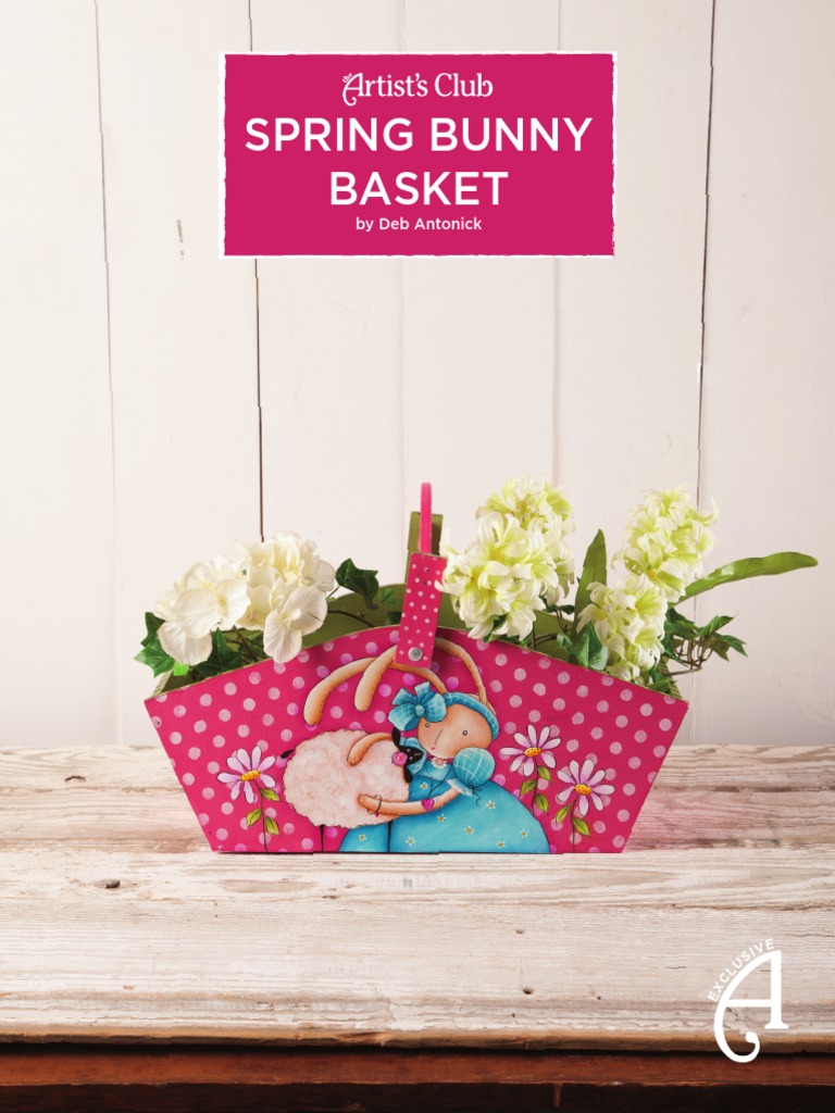 Spring Bunny Basket: by Deb Antonick | PDF | Magenta | White