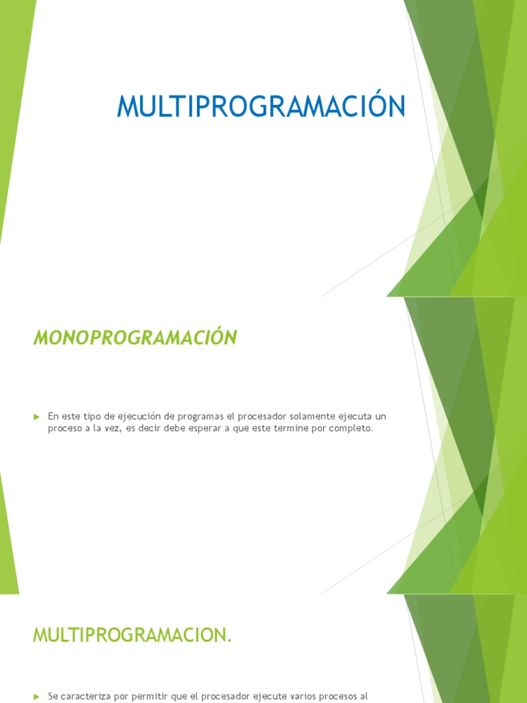 Multiprogramación en La Cpu | PDF