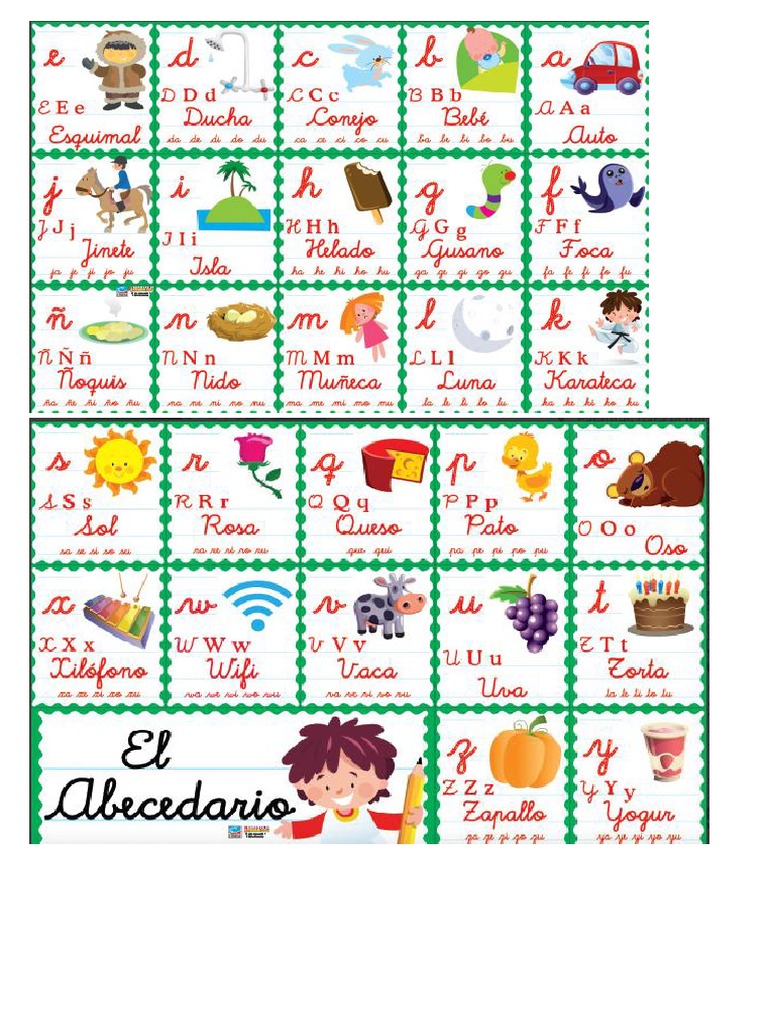 Abecedario Cursiva | PDF