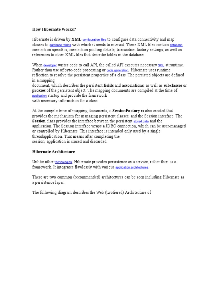 How Hibernate Works Pdf Application Programming Interface Databases 6103