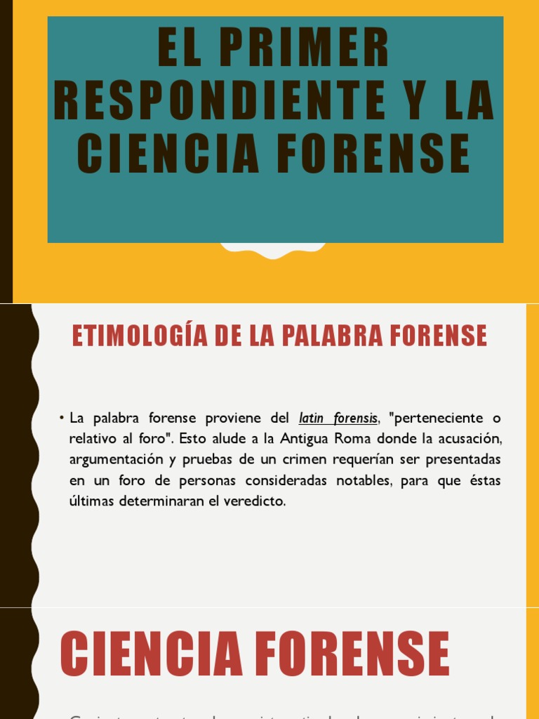 Etimología y Ciencia Forense | PDF | Criminología | Science