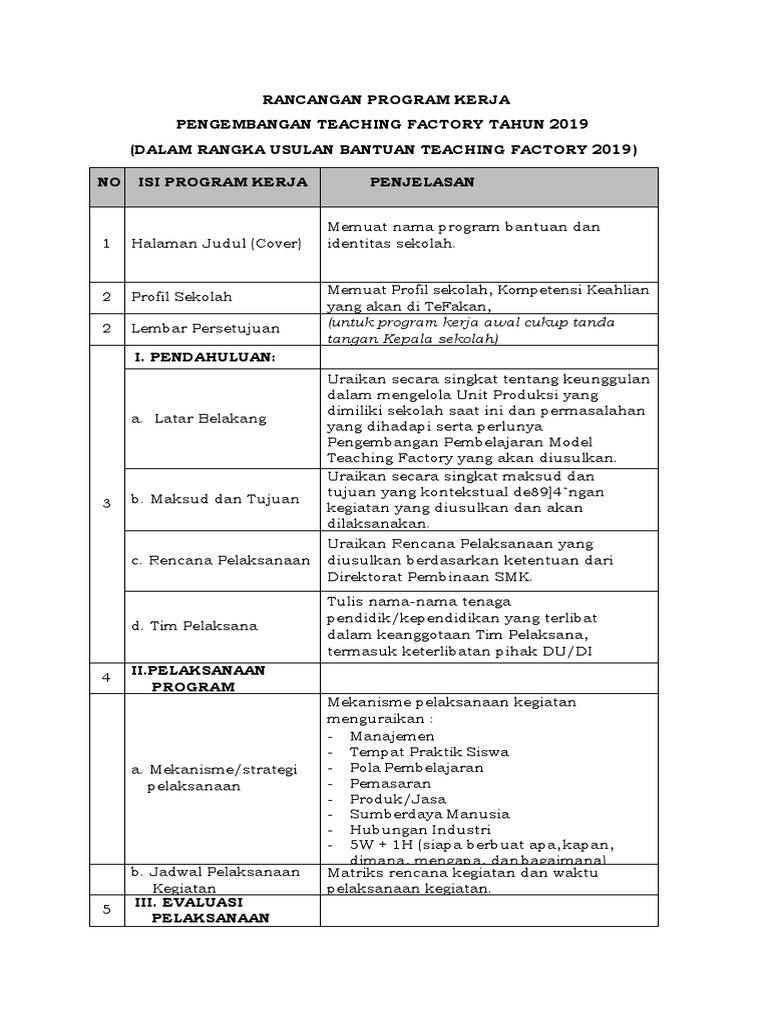 Proposal Bantuan Tefa | PDF