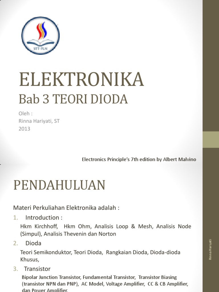 Elektronika - 3 Teori Dioda | PDF