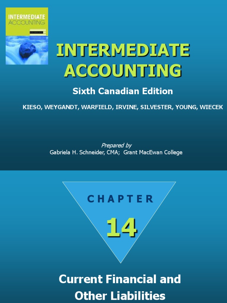 Intermediate Accounting: Sixth Canadian Edition | PDF | Accrual ...
