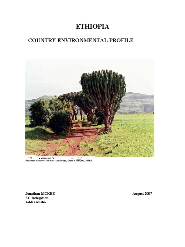 Ethiopia Environmental Profile 08 2007 En | Biodiversity | Ethiopia