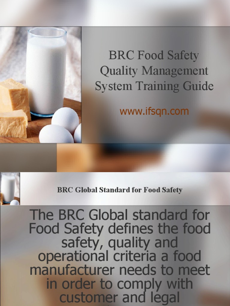 BRC Food Safety Quality Management System Training Guide | PDF | Hazard Analysis And Critical ...
