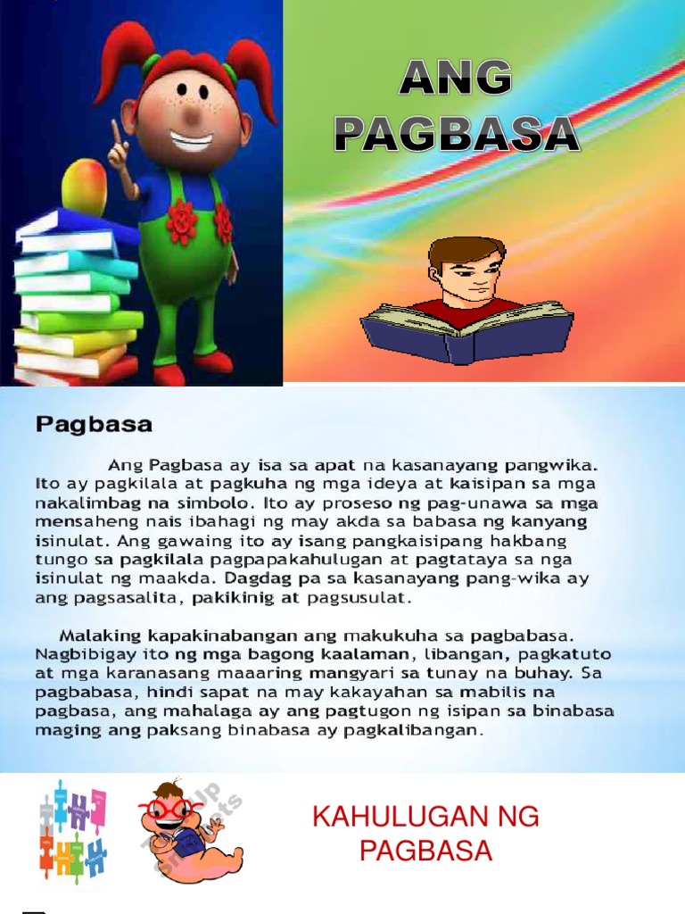 Kahulugan Ng Pagbasa