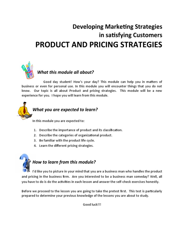 Product and Pricing Strategies | PDF | Marketing | Pricing